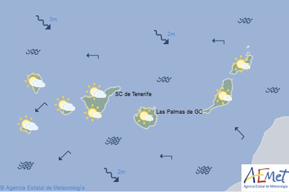Nubosidad en general este miércoles en La Palma